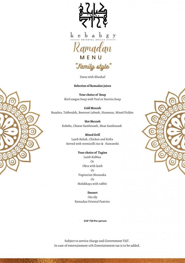 Sofitel Cairo Nile El Gezirah - Kebabgy-Ramadan-Set-menu-2023-Week-1