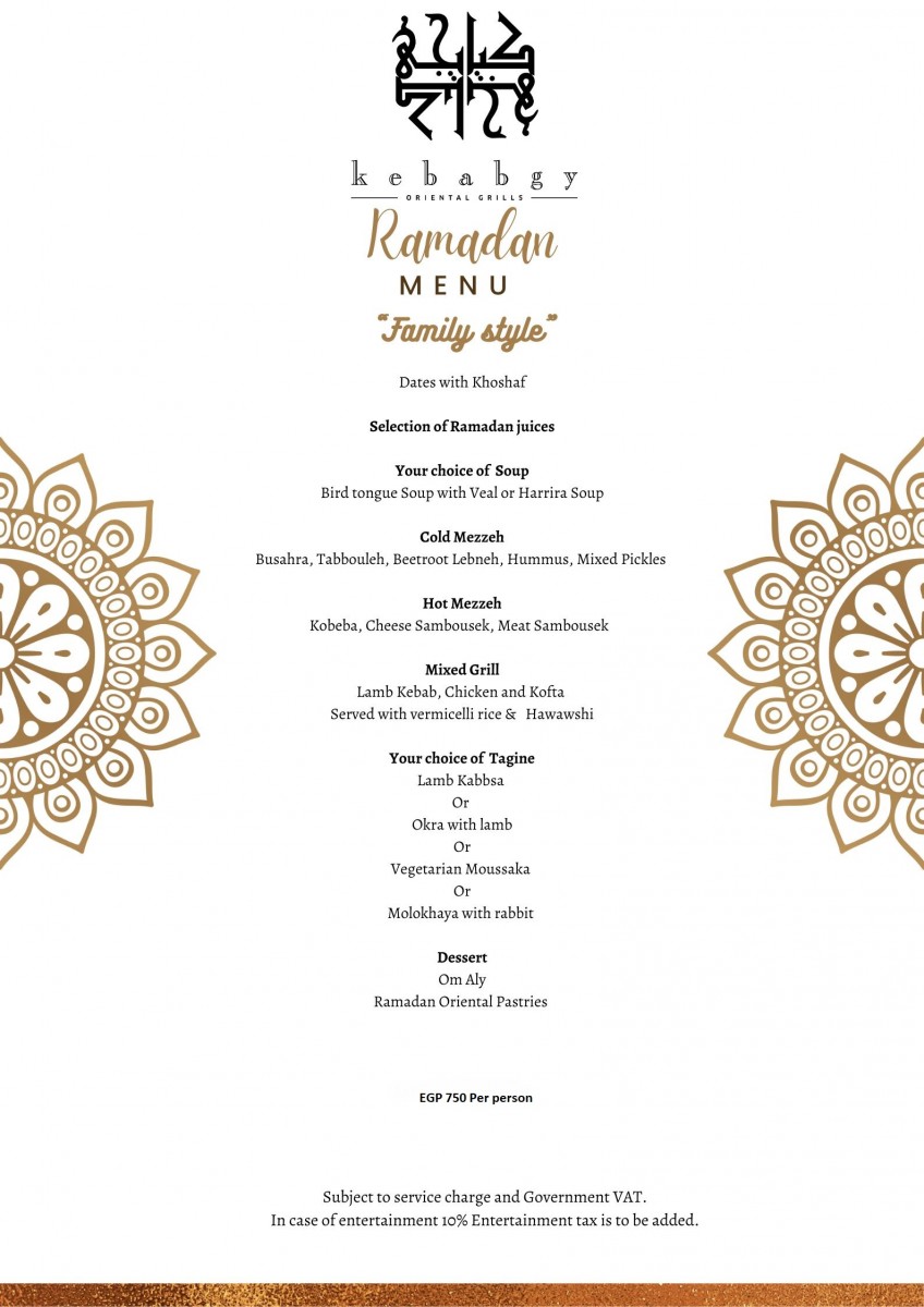 Sofitel Cairo Nile El Gezirah - Kebabgy-Ramadan-Set-menu-2023-Week-1