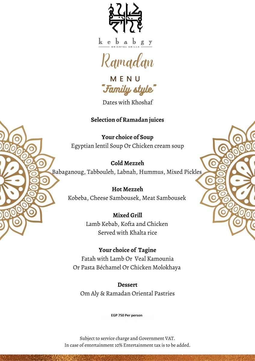 Sofitel Cairo Nile El Gezirah - Kebabgy-Ramadan-Set-menu-2023-Week-2