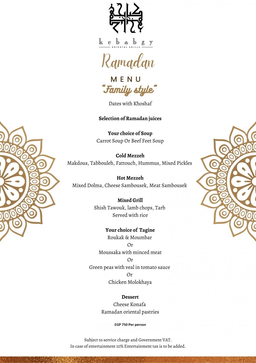 Sofitel Cairo Nile El Gezirah - Kebabgy-Ramadan-Set-menu-2023-Week-3